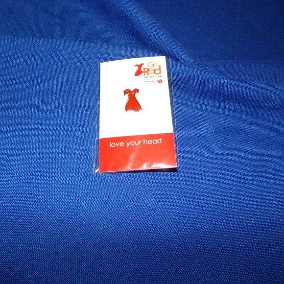 American Heart Association | Jewelry | Vintage Little Red Dress Pin ...